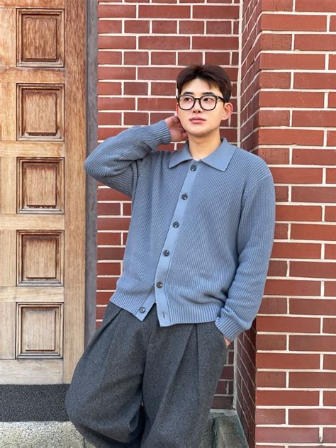 남자 하객룩 애드호크 Adhoc 니트 가디건 종결 네이버 블로그