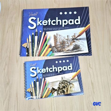 Vanda Sketchpad Small 6x9 And Big 9x12 20 Leaves Perfect For Drawing And Writing