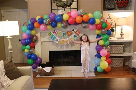 Momfessionals Birthday Mantle Balloon Arch