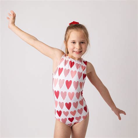 Valentines Day Hearts Leotard — Aero Leotards