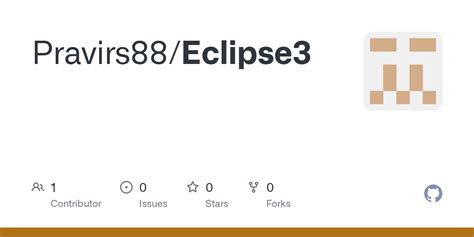 Github Pravirs Eclipse