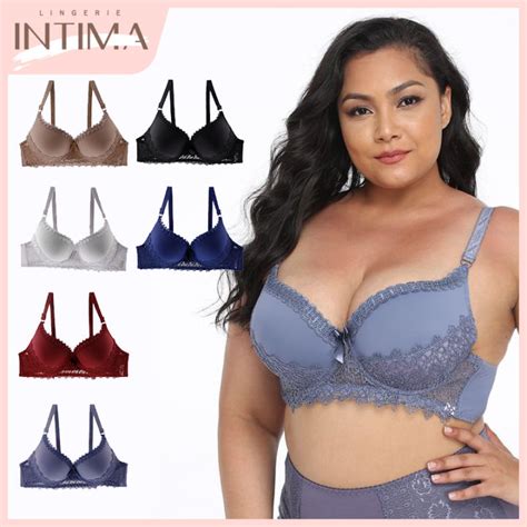 Intima New Plus Size Bra For Women Sexy Lace Underwired Underwear Push