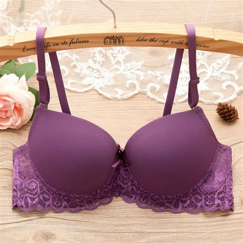 Korean Style Women Push Up Lace Bra Adjustment Bra Cute And Comfortable