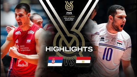 SRB Vs EGY Highlights Men S OQT 2023