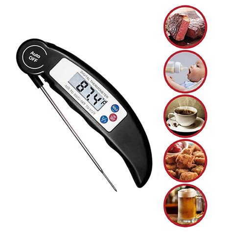 Solarera Digital Meat Thermometer Folding Probe Food Thermometer For