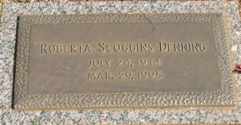 Roberta Nester Denning 1914 1995 Mémorial Find A Grave
