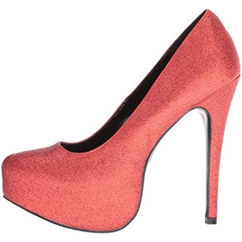 Geekshive The Highest Heel Womens Kissable Pumpred Glitter