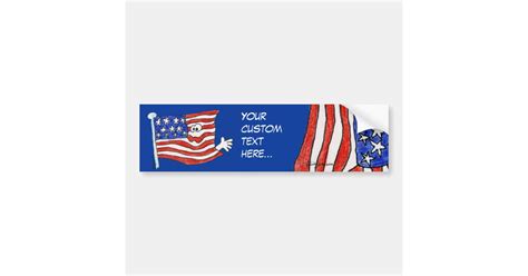 Custom American Flag Bumper Sticker Zazzle