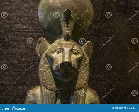 Statue Of Sekhmet Egyptian Goddess With A Lioness Head Editorial Photo