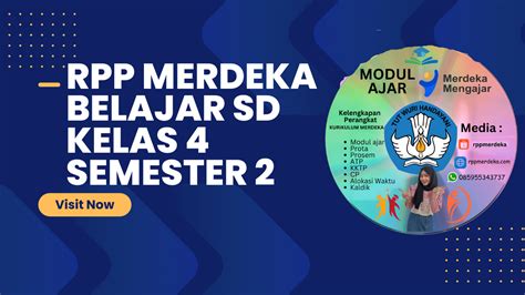 Rpp Merdeka Belajar Sd Kelas 4 Semester 2 Donwload Gratis Rppmerdeka