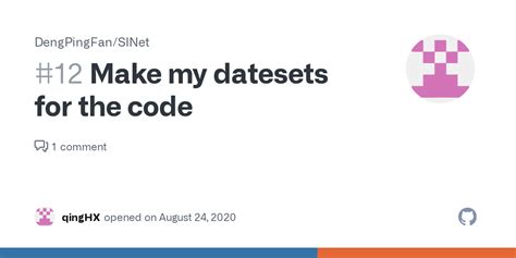 Make My Datesets For The Code Issue Dengpingfan Sinet Github