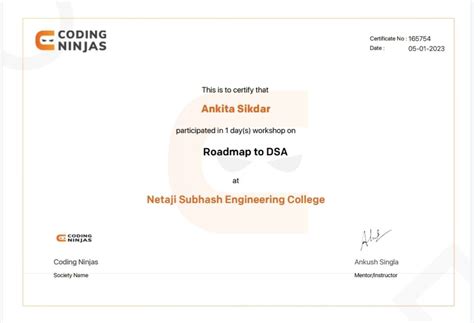 Ankita Sikdar On Linkedin Dsa Coding Codingninjas