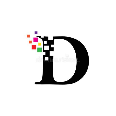 Design De Vetor De Modelo De Letra D Logo Ilustração Do Vetor