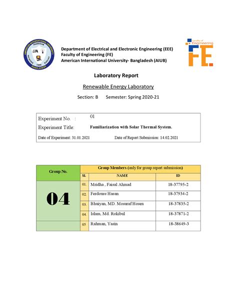 Lab Report Of Control System Docsity