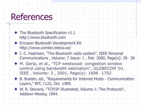 Ppt Tcp Over Bluetooth Multihop Hardware Implementation And