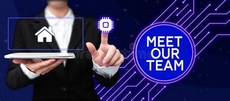 Handwriting Text Meet Our Team Business Concept Introducing Another