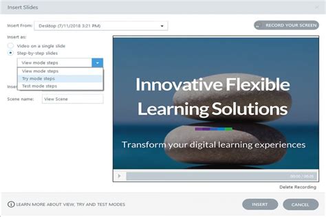 screen recording tips for articulate storyline b online learning