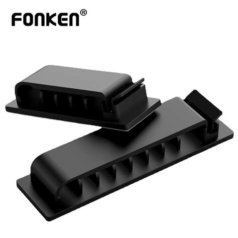 Fonken Cable Organizer Wire Tie Cable Clamp Cable Clip Home Desk Cable