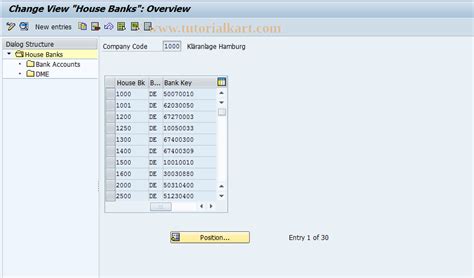 Fi Core Sap Tcode Change House Banks Bank Accounts