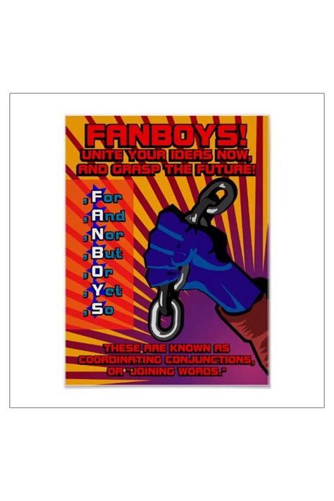 Coordinating Conjunctions Poster Zazzle