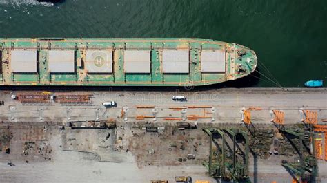 Container Cargo Freight Ship At Landmark Santos Harbor Stock Image Image Of Exportation Gate
