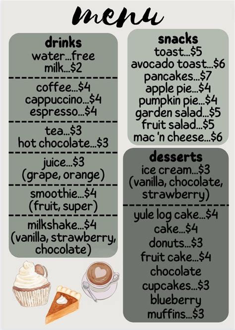 Bloxburg Menu Idea Chocolate Fruit Cake Ice Cream Menu Yule Log Cake
