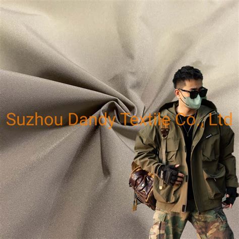 75d 3 layers fabric 100 p pongee with tpu 20d single face fabric
