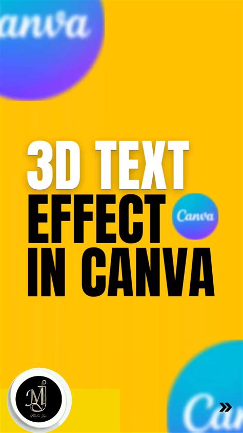 3d Text Effect Using Canva🔥🔥 Create A Cool 3d Text Effect In Just 50