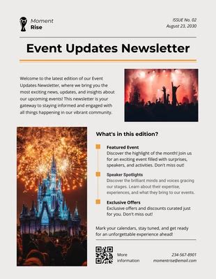 Free Updates And News Newsletter Templates Venngage