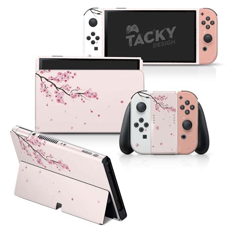Japanese Sakura Nintendo Switch Oled Skin Premium 3m Vinyl Wrap Tackydesign