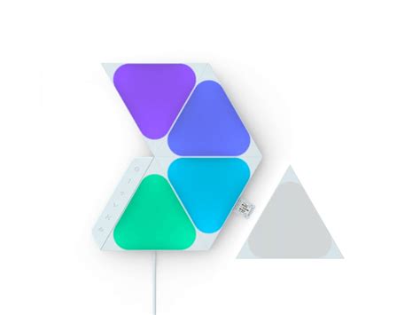 Nanoleaf Shapes Mini Triangles Starter Kit White 5 Pack Za