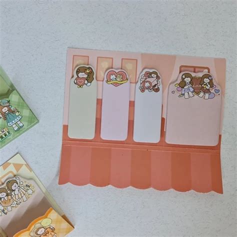 خرید و قیمت استیک نوت فانتزی برگه یادداشت چسب دار طرح دخترک رنگ