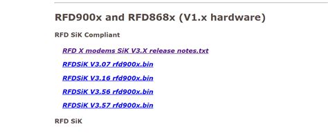 Cant Update Firmware RFD To Mhz RFDesign ArduPilot Discourse