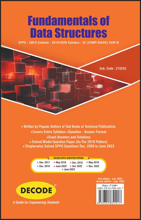 Fundamentals Of Data Structures For Sppu 19 Course Se Iii Compai Technical Publications