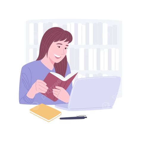 도서관 고립 된 만화 벡터 일러스트에서 공부 외딴 생활 양식 상이 Png 일러스트 및 벡터 에 대한 무료 다운로드 Pngtree