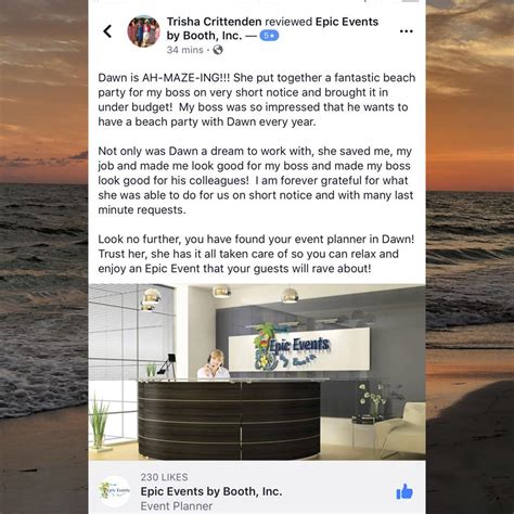 What An Amazing Review From One Of Our Corporate Clients Thank You