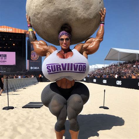Muscular Woman Lifting Boulder By Smartandstrong On Deviantart