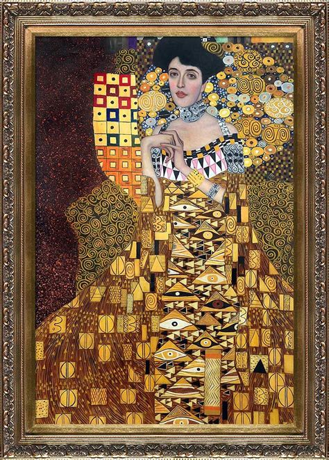 Portrait Of Adele Bloch Bauer 1 1907 Pre Framed By Gustav Klimt Artofit