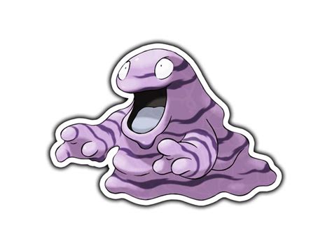 Grimer Cute Anime Sticker Waterproof Vinyl Decal For Laptop Water Bottle Car Gamer T