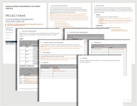 Brd Document Sample Template Template Samples