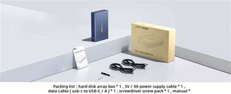 acasis dual bay 2 5 inch usb c to sata hdd ssd raid enclosure