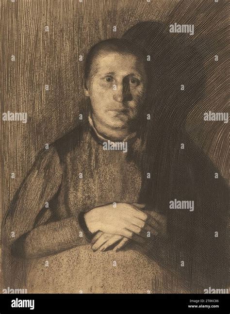 Woman With Hands Placed One On Top Of The Other Käthe Kollwitz