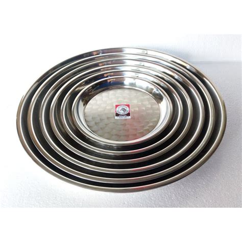 Cr Kitchenware ถาดกลมสแตนเลส ตราหัวม้าลาย Zebra 16 นิ้ว บริษัท ซีอาร์ คิทเชนแวร์ จำกัด Thaipick