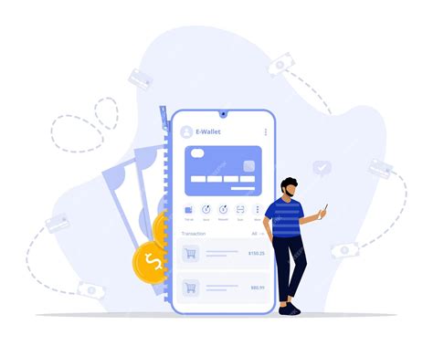 Premium Vector Ewallet Concept Illustration