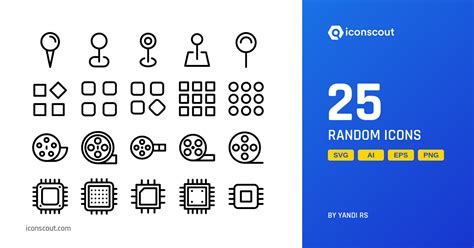 Random Icon Pack 25 Line Maps And Navigation Icons Svg Png Ico