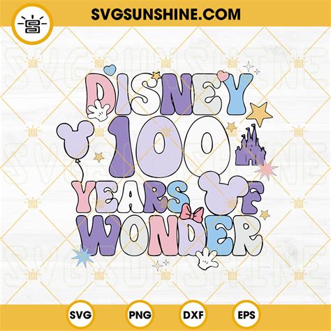 Minnie Bow Svg Disney World Svg Disney Party Svg Disney 100 Years Of