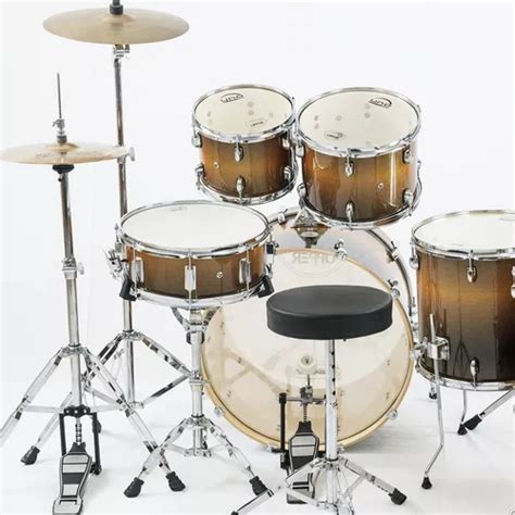 Bateria Xpro Upper Completa Ac Stica Bumbo Gold Sparkle Parcelamento Sem Juros