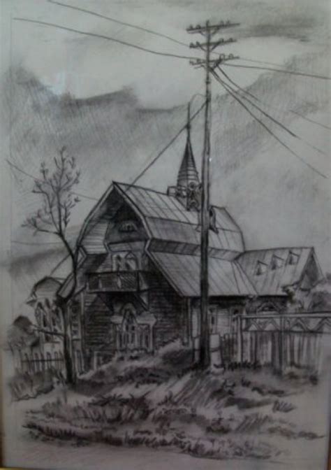 Графика (уголь,карандаш)