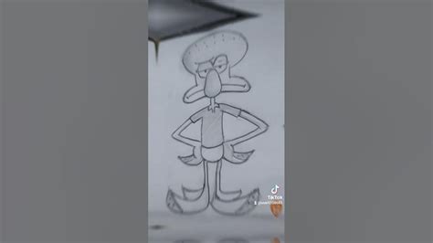 Drawing Handmade Sketch Of Squidward Spongebob Squarepants Art