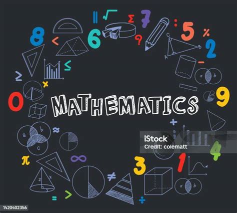 Doodle Math Objects Border向量圖形及更多剪貼畫圖片 剪貼畫 地理邊界 影像 Istock
